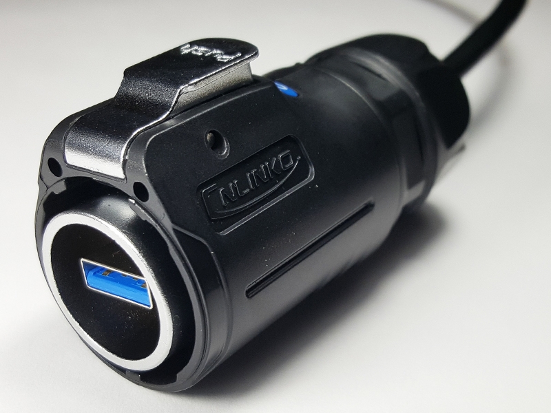 Cnlinko - 3.0 USB waterproof latching plug #EEC1100